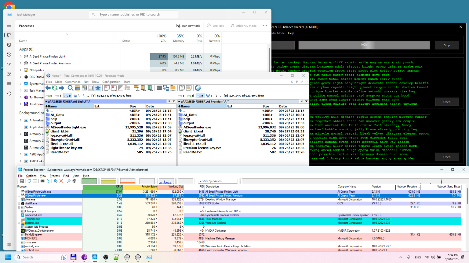 AI Seed Phrase Finder & BTC balance checker tool for Windows PC - AI ...